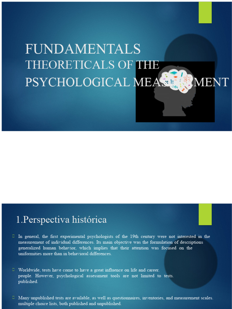 Psychological Measurement Fundamentals | PDF | Psychology | Psychometrics