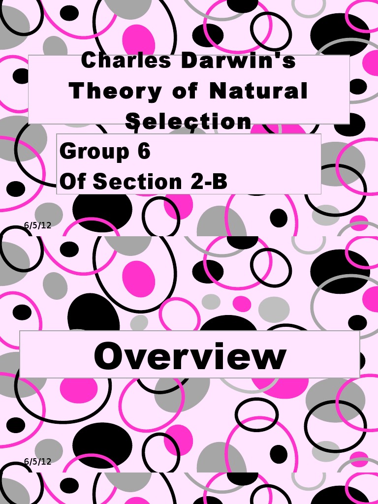 Charles Darwin's Theory of Natural Selection | PDF | Natural Selection ...
