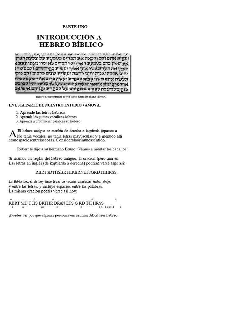 Aprendiendo_hebreo | PDF | Lenguaje hebreo | Vocal