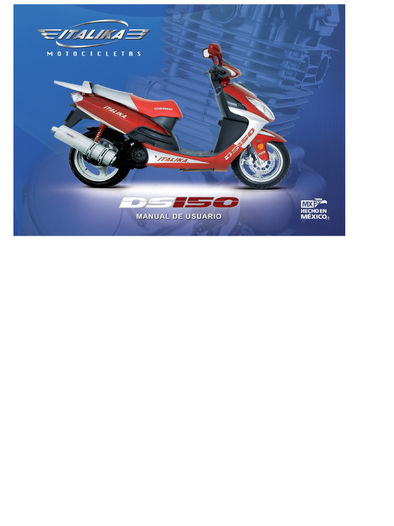 Italika Ds 150 2009 Manual | PDF | Brake | Throttle