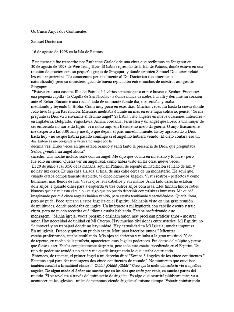 Profecía Samuel Doctorian | PDF | Asia