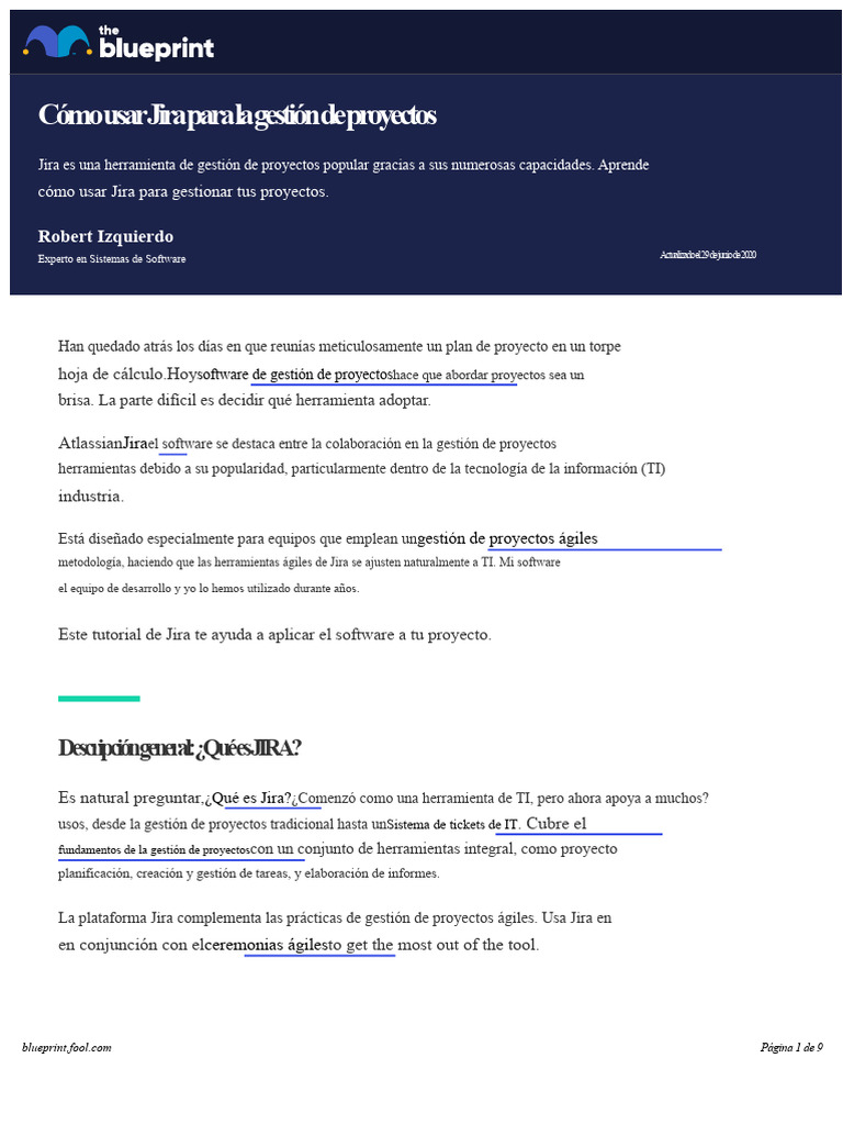 Guía para gestionar proyectos con Jira | PDF | Software | Gestión de ...