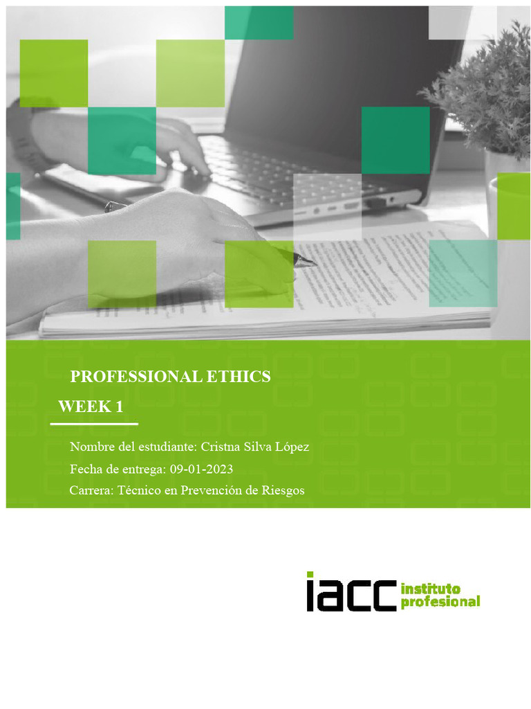 Week 1 PROFESSIONAL ETHICS | PDF | Morality | Corruption