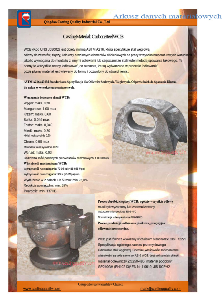 Casting Material WCB PDF | PDF