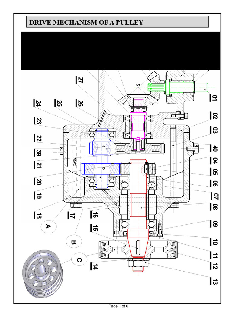 The drive mechanism of a pulley | PDF | Gear | Mechanical Engineering