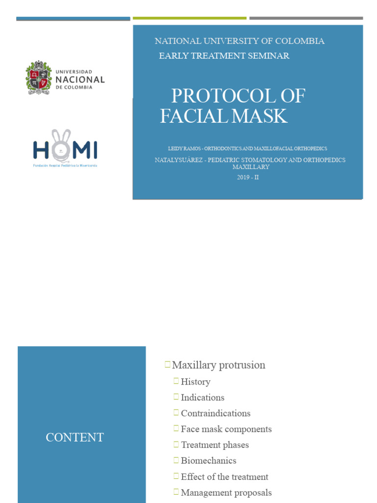 Facial Mask Protocol VF | PDF | Orthodontics | Dental Anatomy