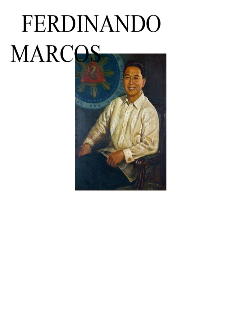 FERDINAND MARCOS | PDF | Filipinas