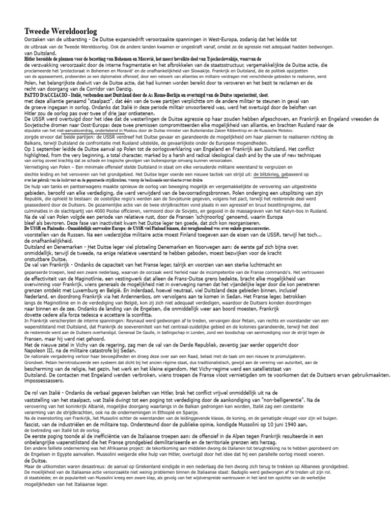 Tweede Wereldoorlog | PDF