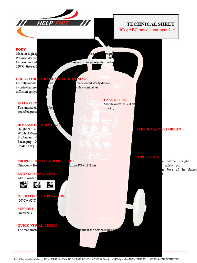 Powder 50 kg ABC | PDF | Gases