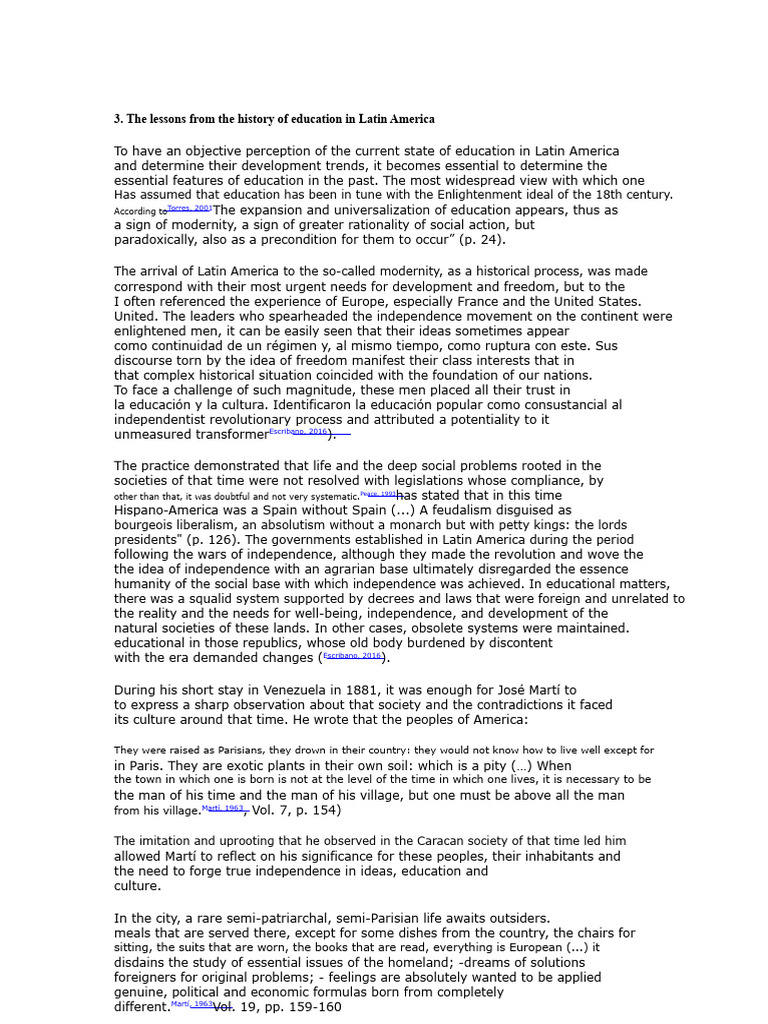 History of education in Latin America | PDF | Latin America