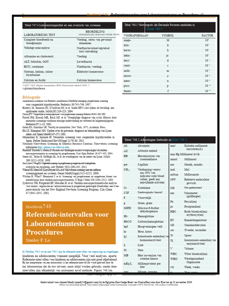 Nelson Lab Waarden | PDF