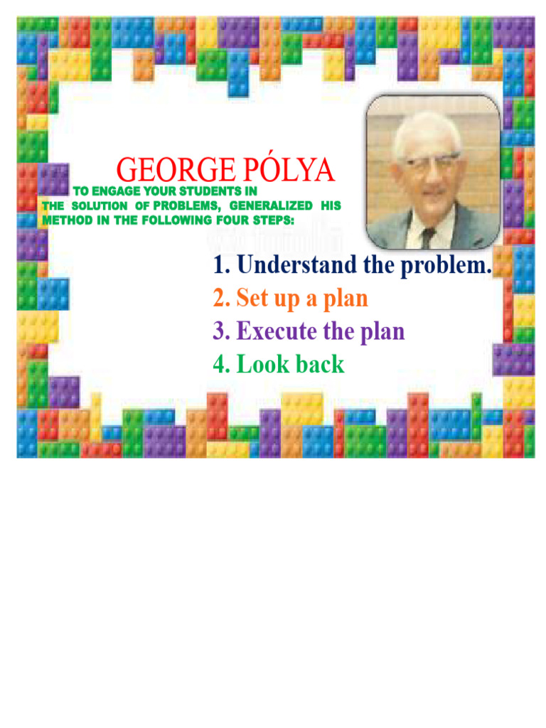 Polya's Four-Step Problem Solving Guide | PDF