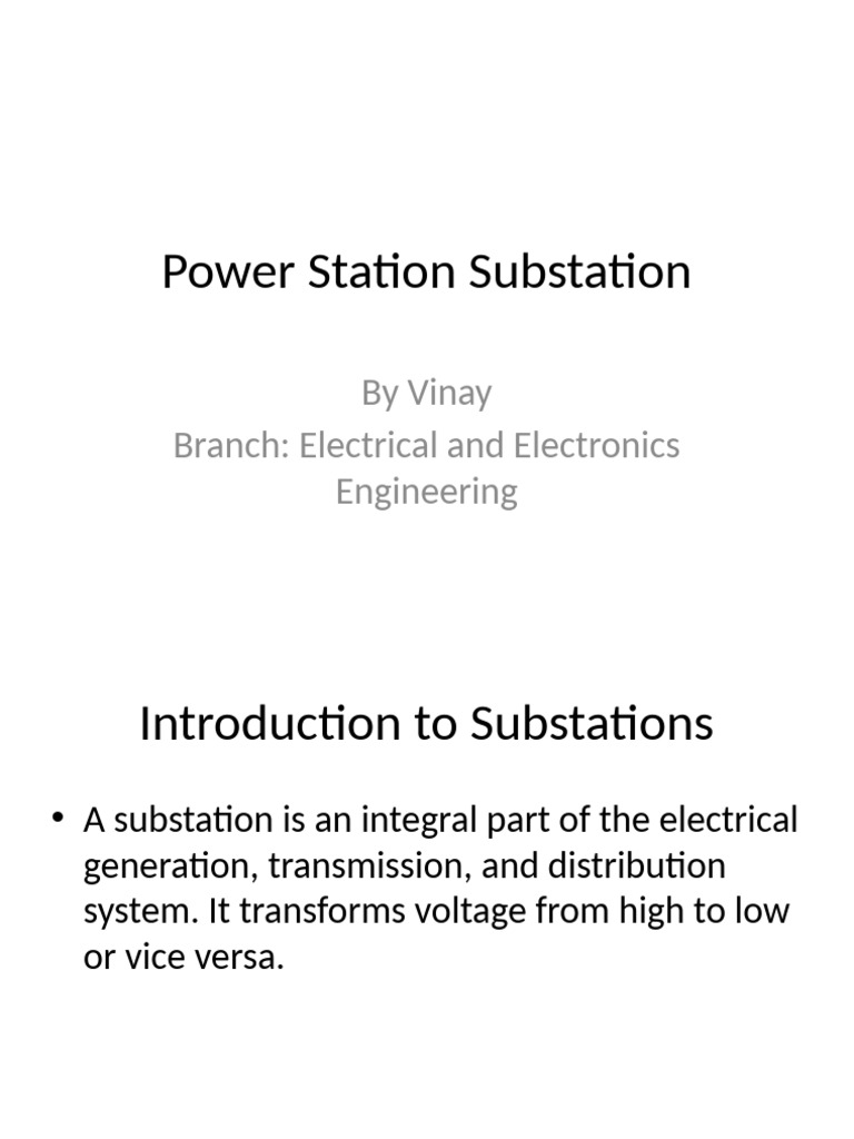 Understanding Power Substations Basics | PDF