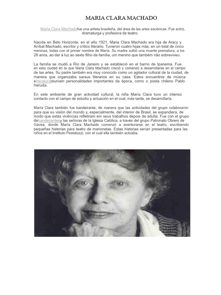 María Clara Machado | PDF
