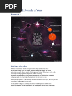 The Formation and Life Cycle of Stars - The Life Cycle of A Star - AQA ...