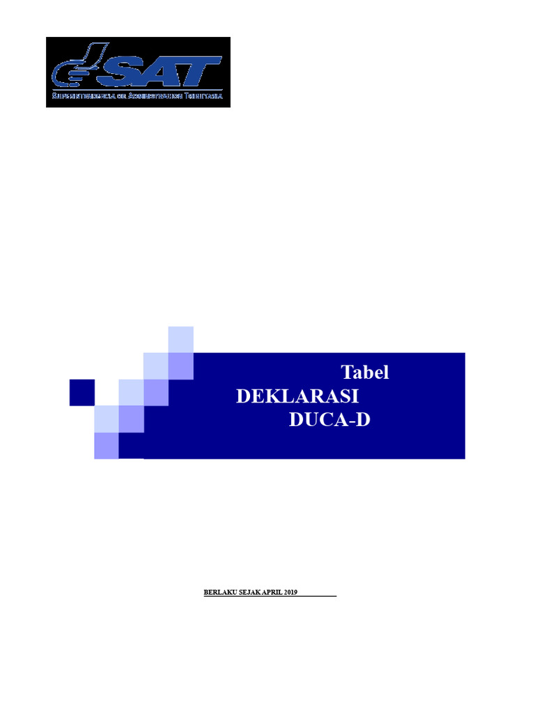 Tabel Kode Duca April 2019 | PDF