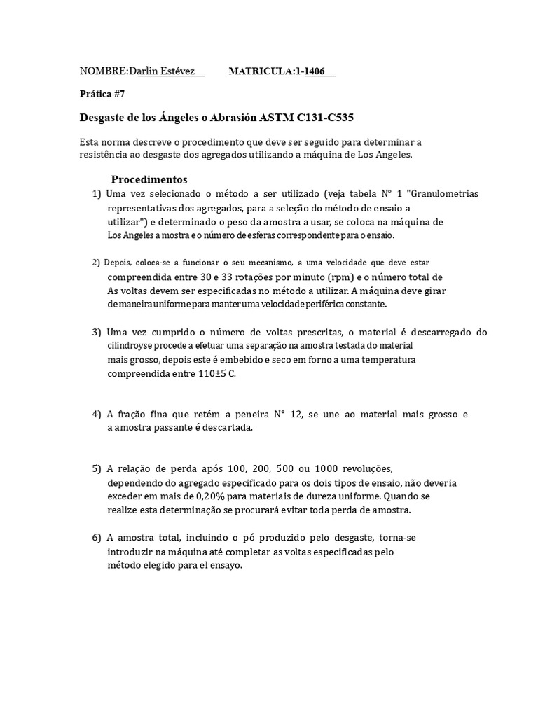 Desgaste dos Ângulos Astm C131-C535 | PDF | Vestir-se | Engenharia Mecânica