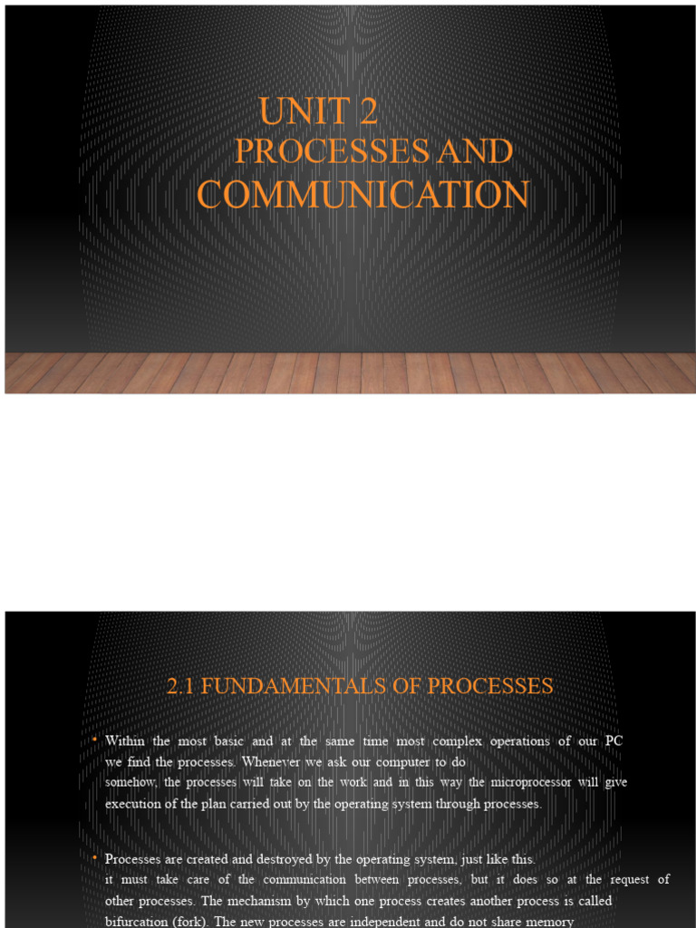 Understanding Processes and Communication | PDF | Process (Computing ...