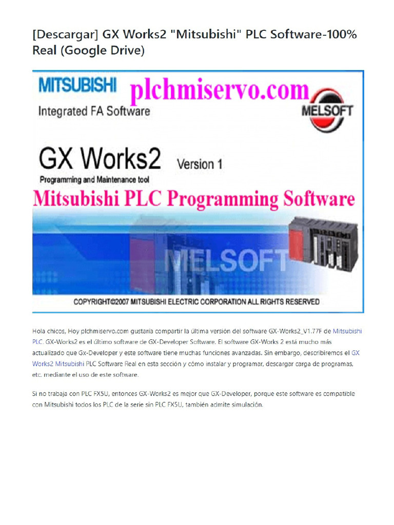 Mitsubishi PLC Software Guide | PDF