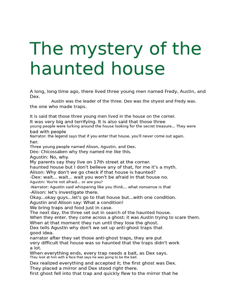 The Mystery of the Haunted House (PDF) | PDF
