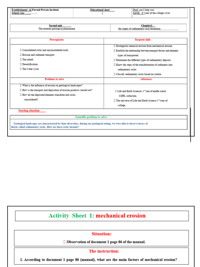 Sedimentary Rock Formation Guide | PDF | Rock (Geology) | Sedimentary Rock