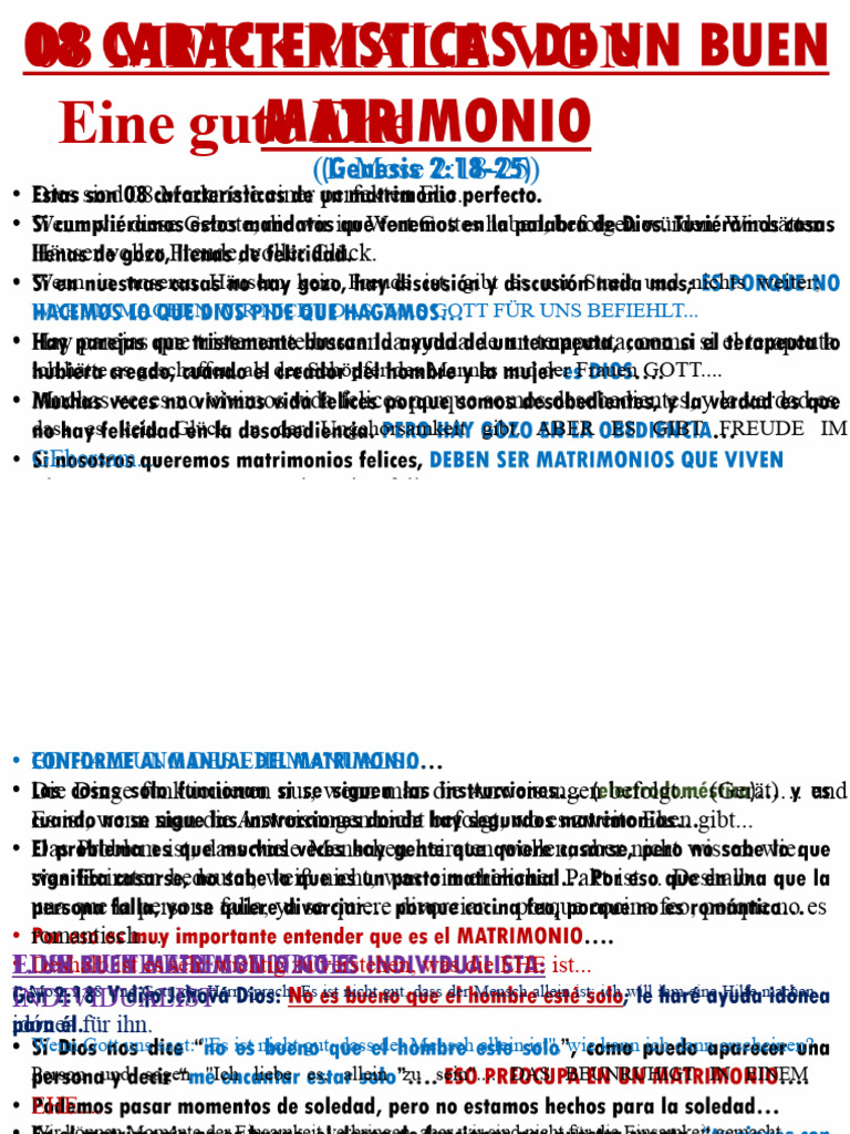 ACHT MERKMALE EINER GUTEN EHE | PDF