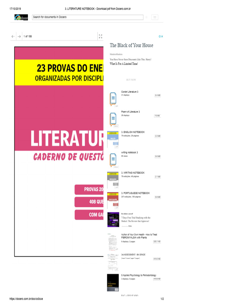 Literature Notebook PDF Downloads | PDF | Tests | Educational ...