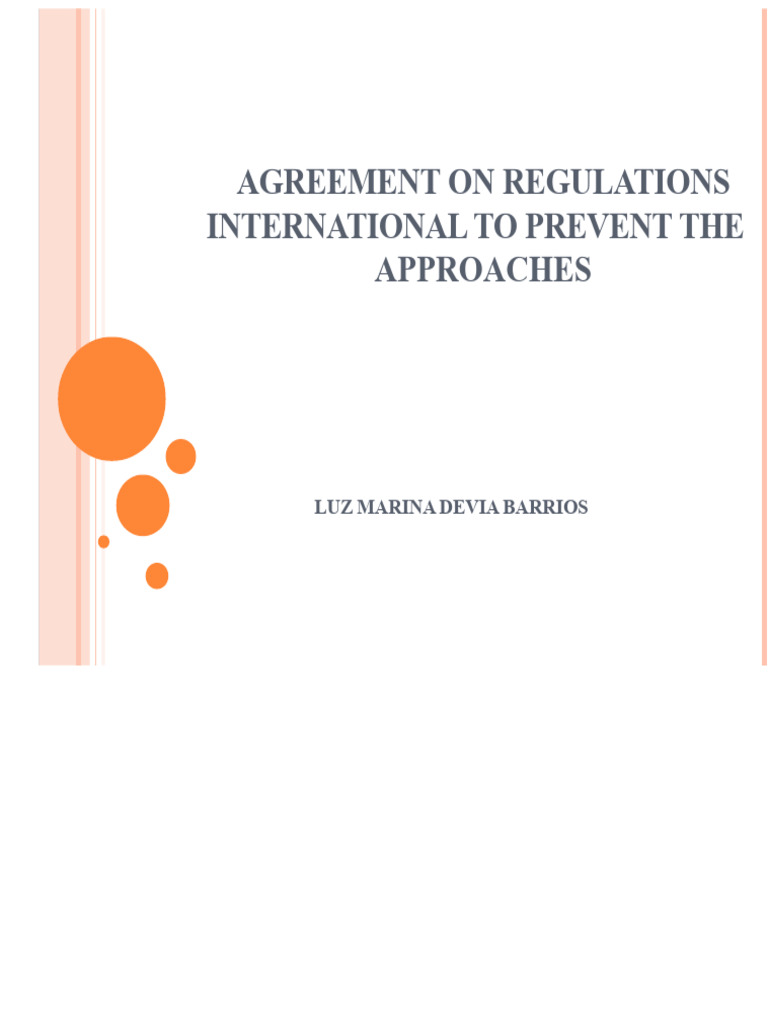 SLIDES Agreement On International Regulations To Prevent Collisions at ...
