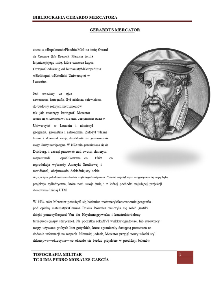 Gerardus Mercator | PDF
