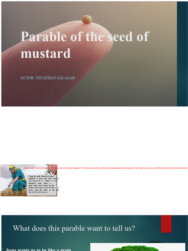 Parable of The Mustard Seed | PDF
