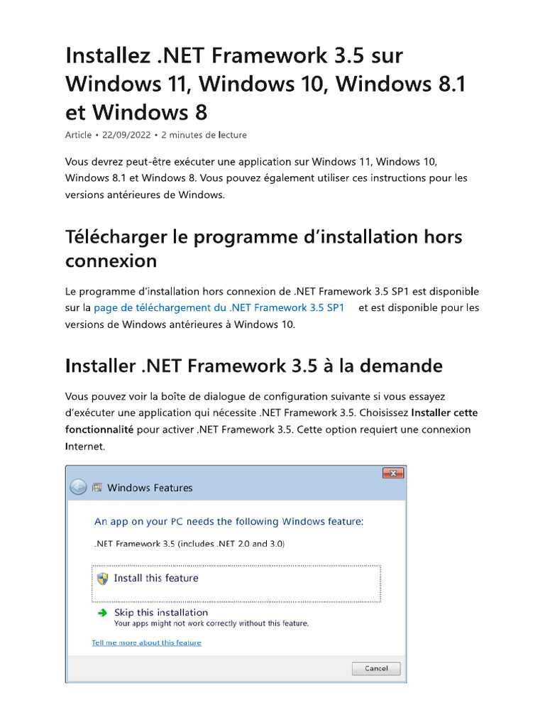 Install .NET Framework 3.5 On Windows 11, 10, 8.1, 8 - .NET Framework ...