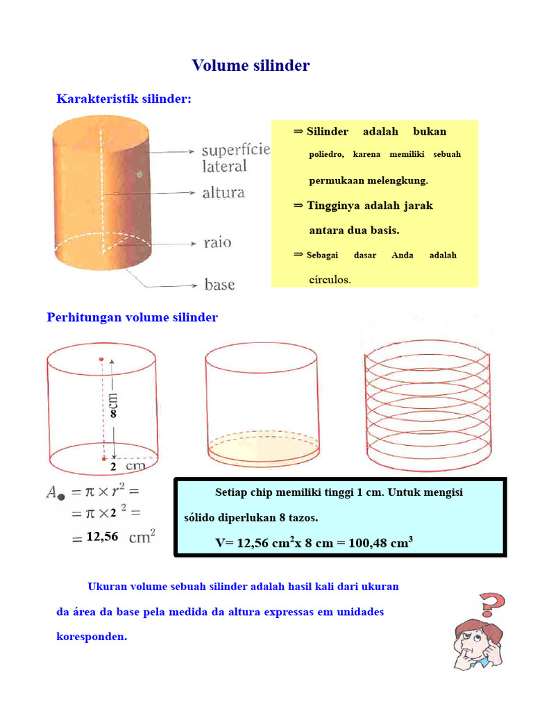 Cara Menghitung Volume Silinder | PDF