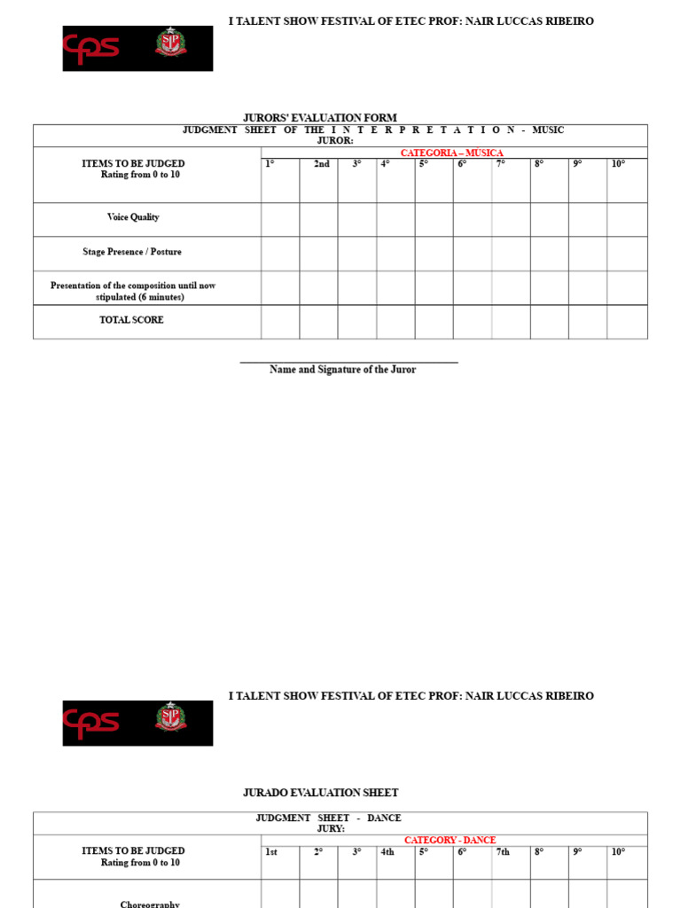 evaluation_sheet_for_the_judges.doc | PDF | Legal Procedure | Judiciaries