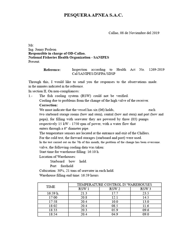 LETTER - Request For Inspection | PDF