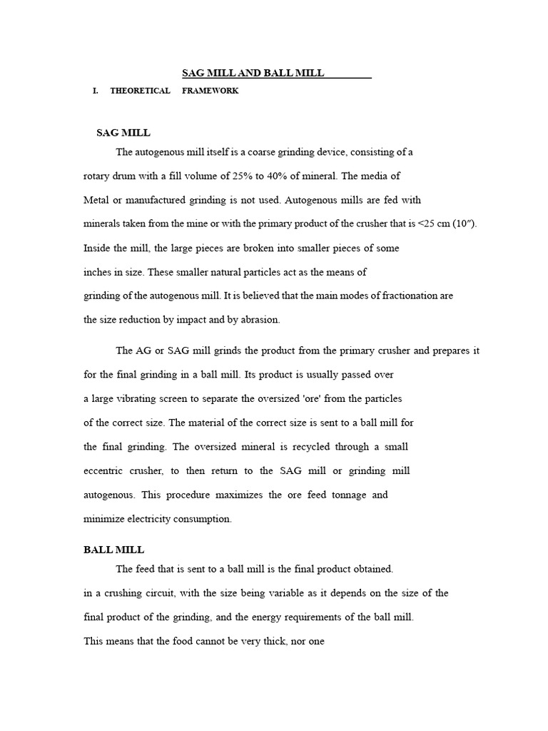 SAG and Ball Mill | PDF | Mill (Grinding) | Industrial Equipment