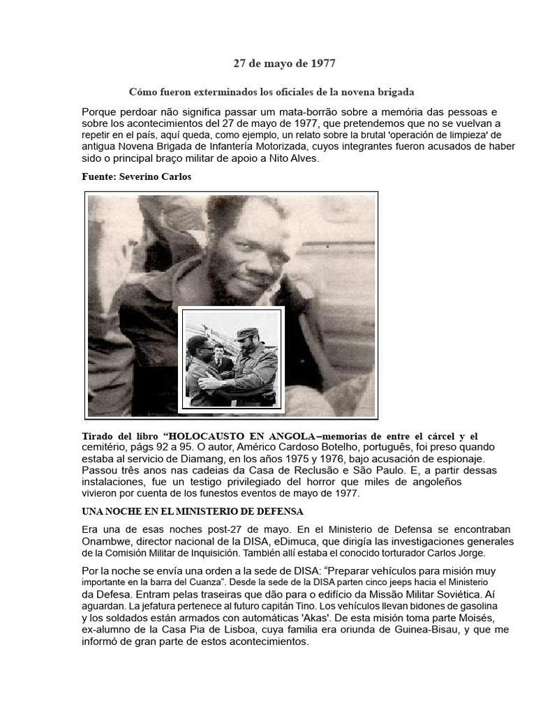 27 de mayo de 1977 | PDF | Angola