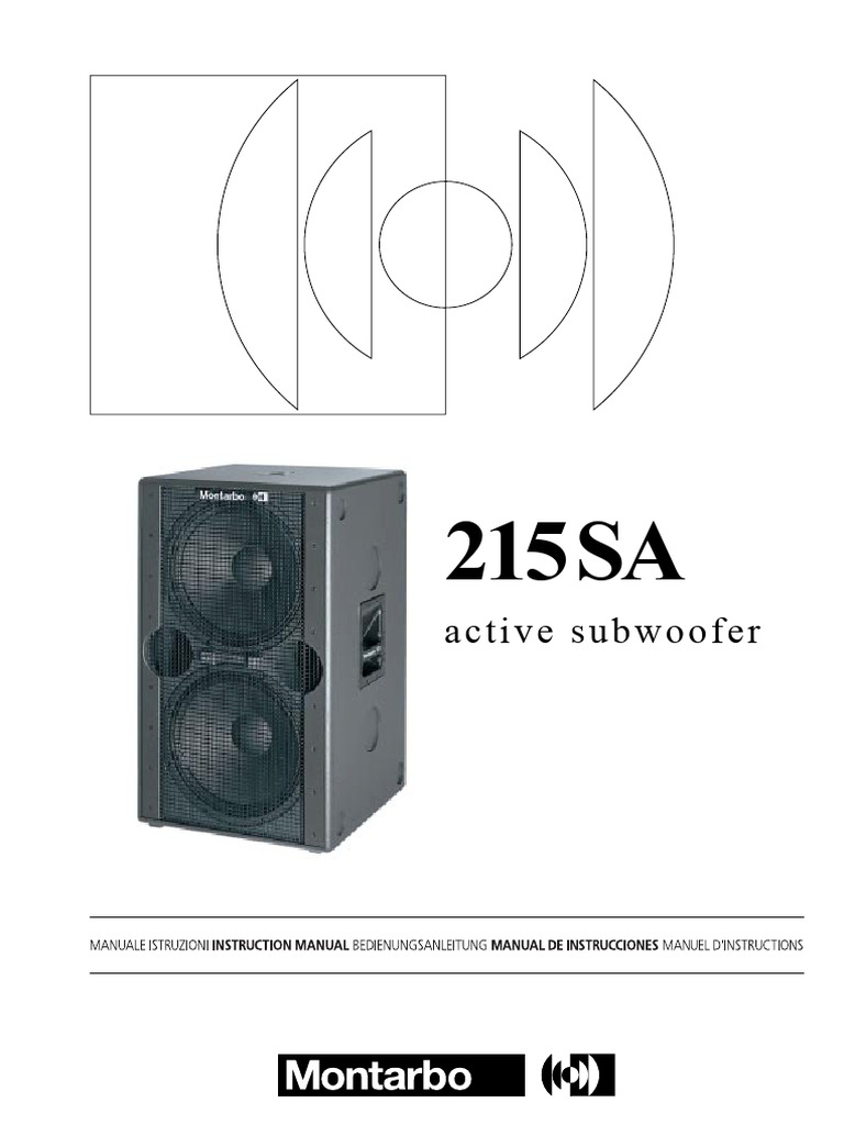 Montarbo 215 SA Active Subwoofer Guide | PDF | Loudspeaker | Amplifier