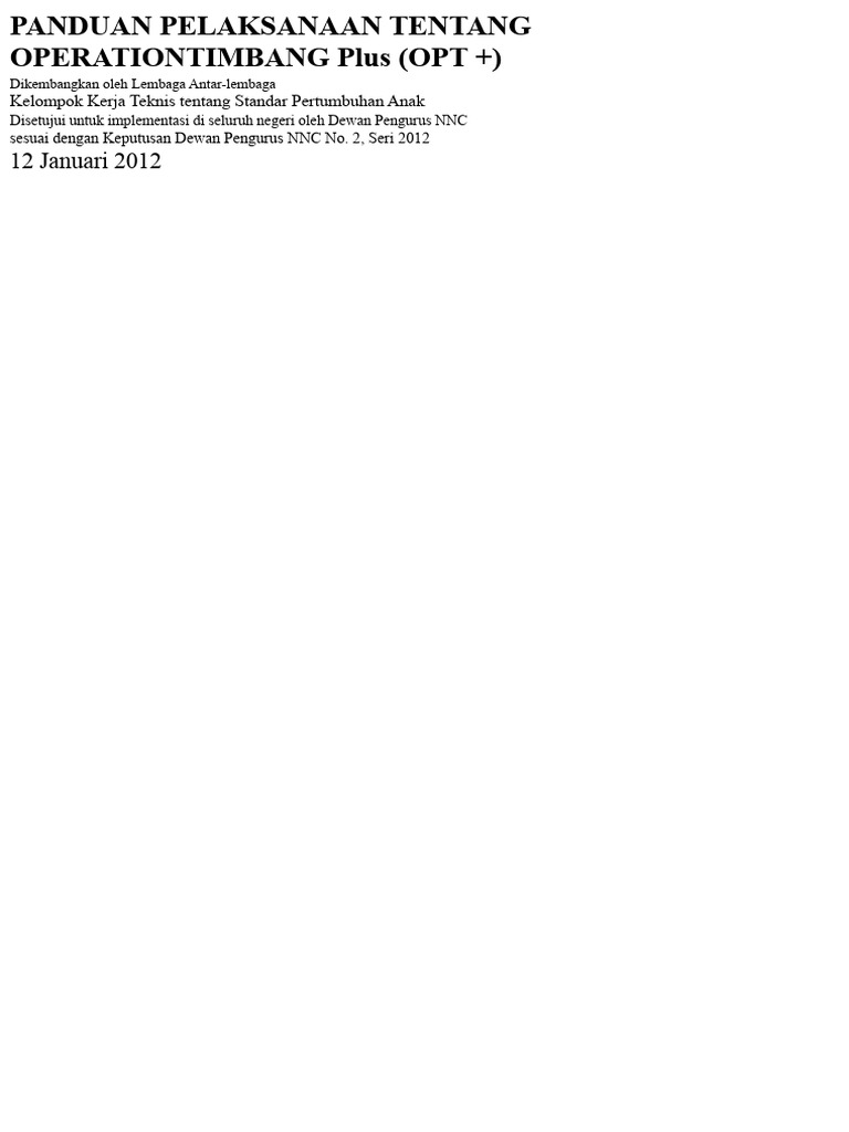 Panduan Implementasi OPT Plus 2023 | PDF