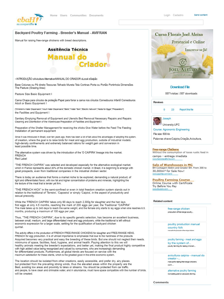 Backyard Poultry Farming Manual | PDF | Poultry Farming | Chicken