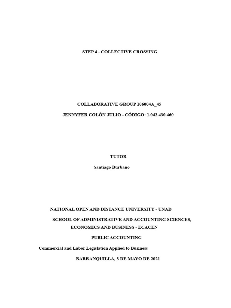 Step 4 - Collective Crossing | PDF | Strike Action | Employment