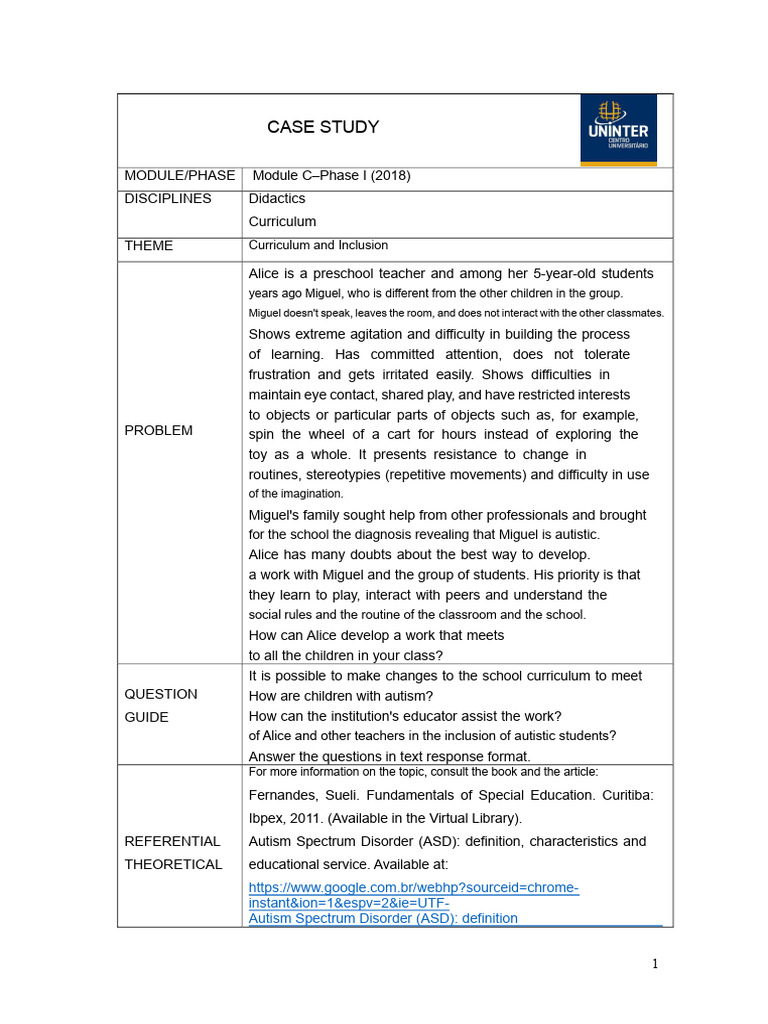 Inclusive Strategies for Autism Education | PDF | Autism | Curriculum