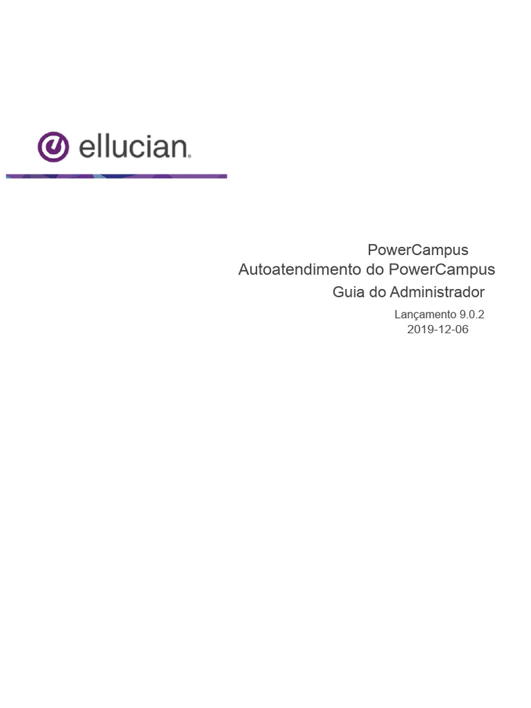Guia do Administrador PowerCampus 9.0.2 | PDF | Decimal | Contabilidade