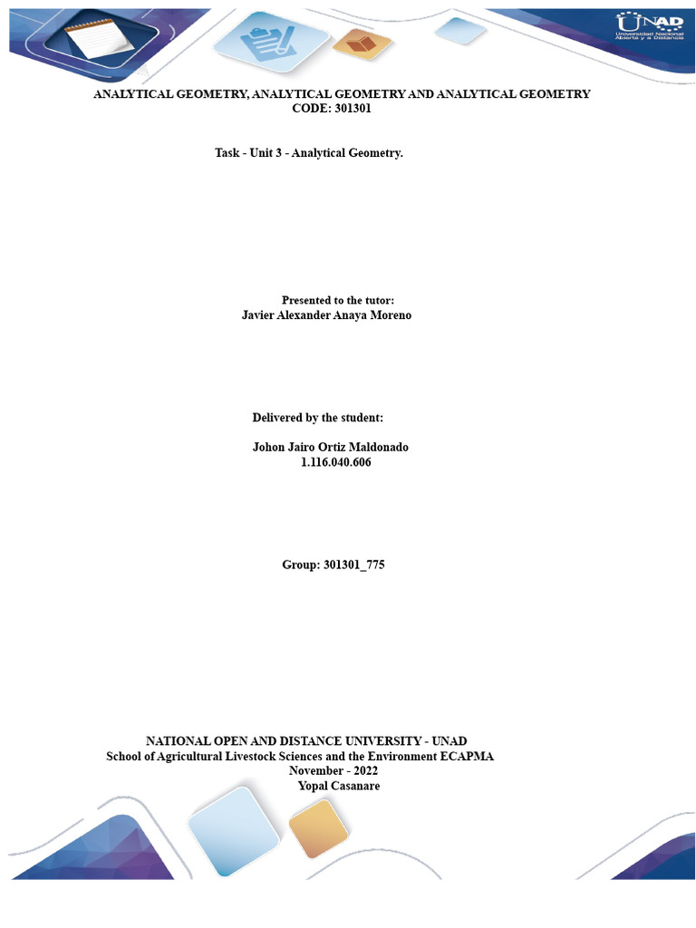 Analytical Geometry Exercises and Solutions | PDF | Analytic Geometry ...
