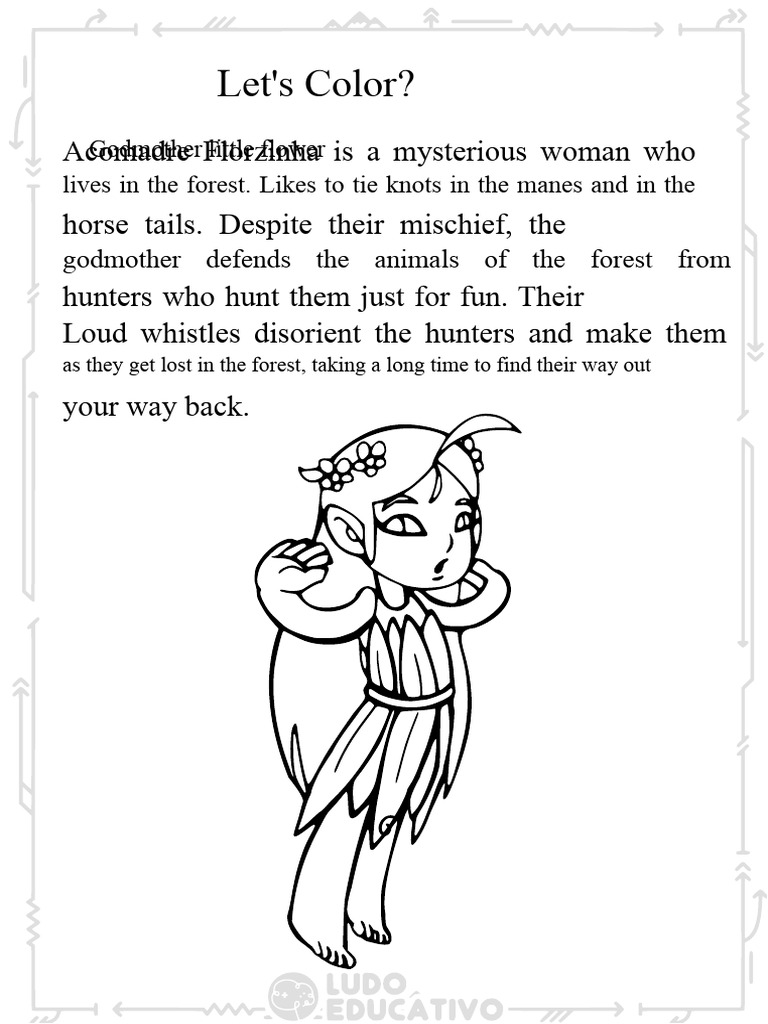 To Color Auntie Florzinha v1 | PDF