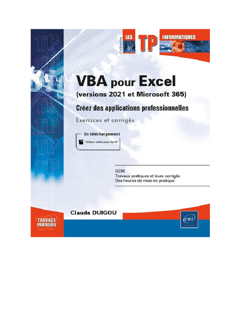 TP sobre VBA para Excel Libro 2021 | PDF | Microsoft Excel | Visual Basic para Aplicaciones