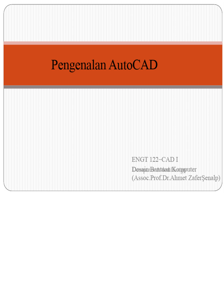 Pengenalan AutoCAD dan Fungsinya | PDF