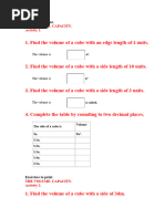 Volume Problem Solving for Students | PDF