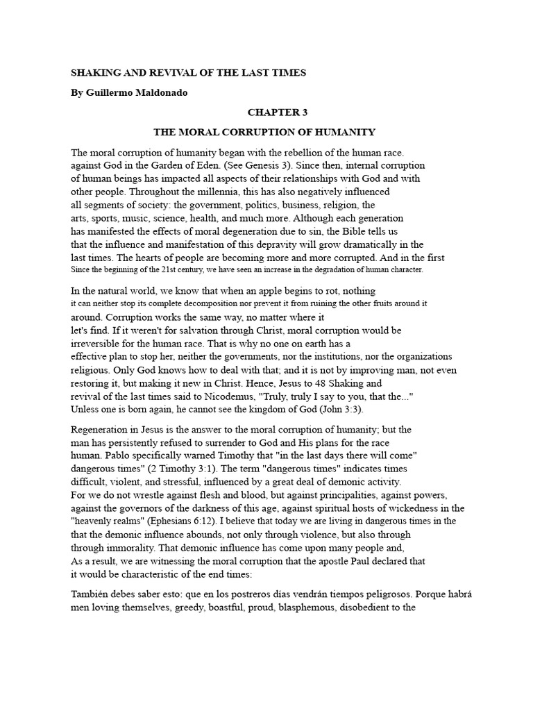 CHAPTER 3 -- SHAKING AND REVIVAL OF THE LAST DAYS -- SHAKING AND ...