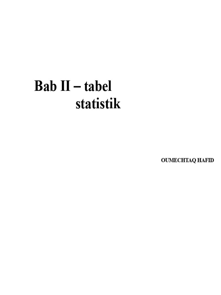 Tabel Statistik Deskriptif dan Analisis Data | PDF