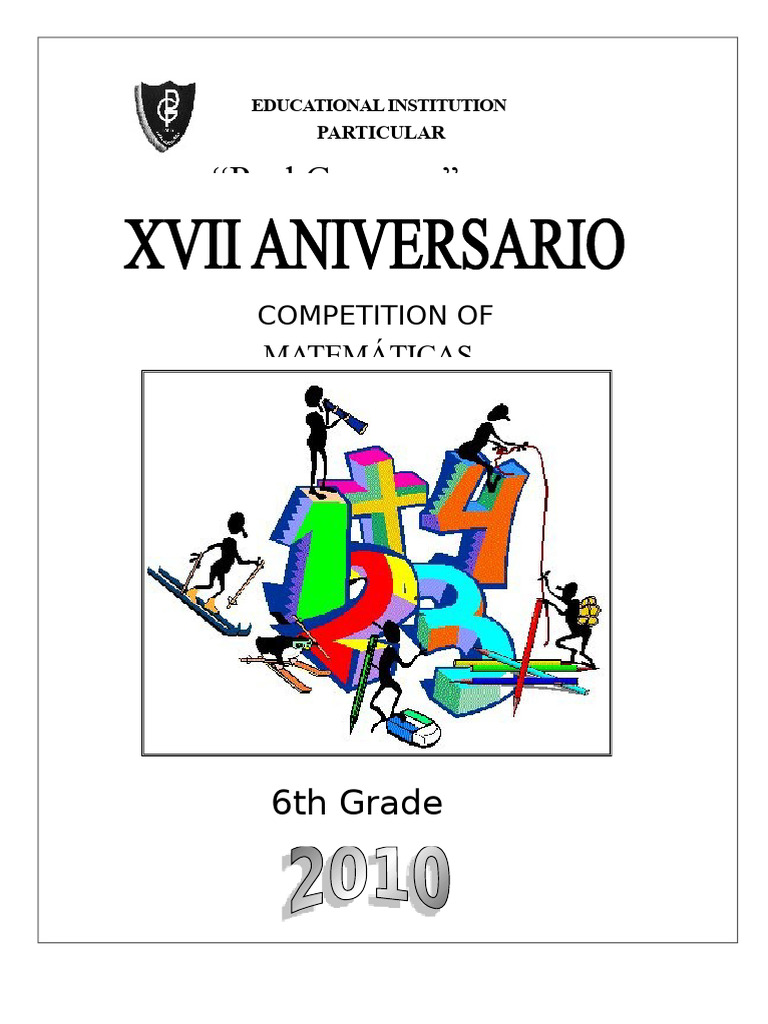 6th Grade Mathematics Competition Guide | PDF | Algebra | Number Theory